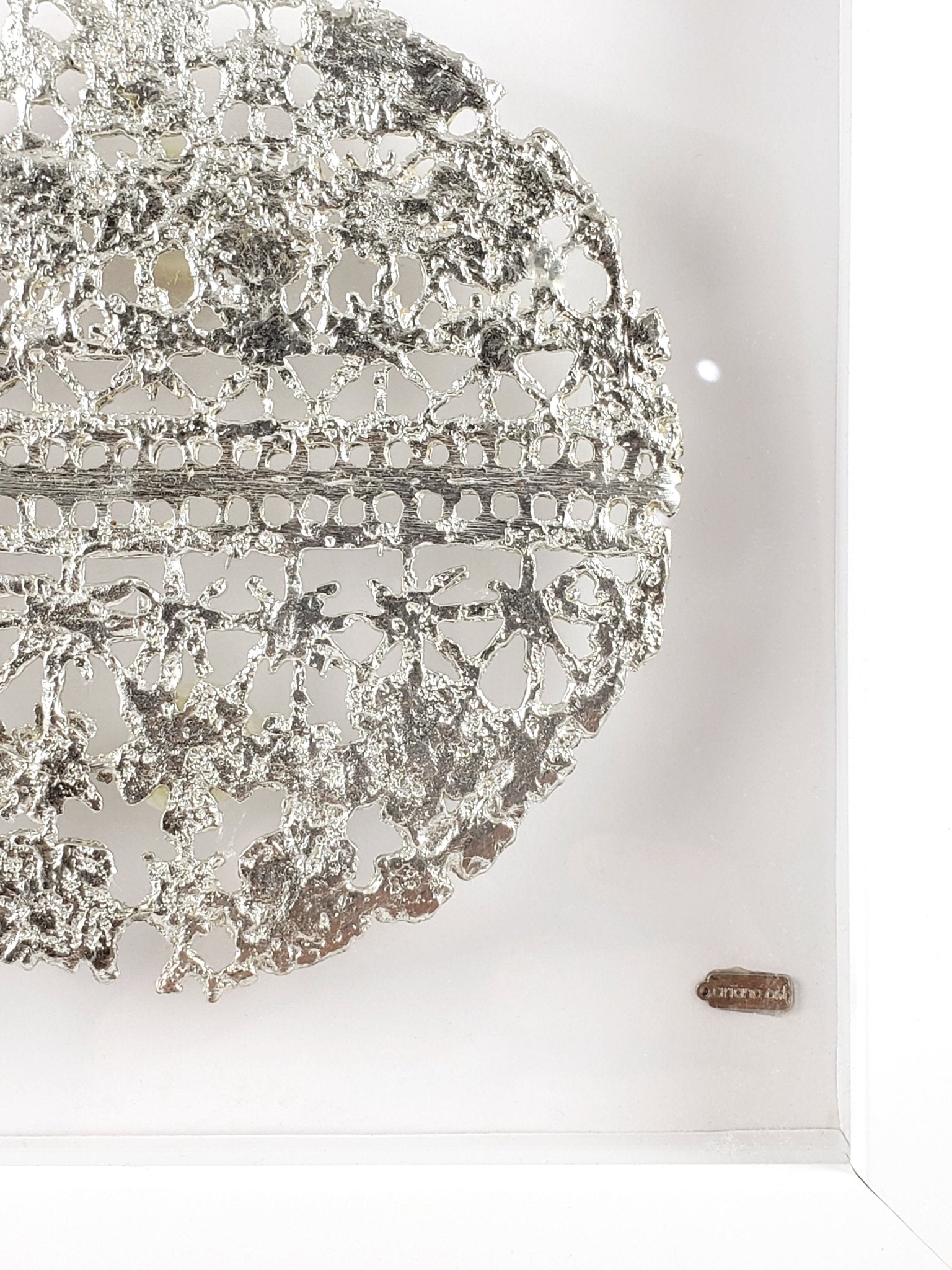 Cast Lace Shadow Box Metal Wall Art | Ariana Ost