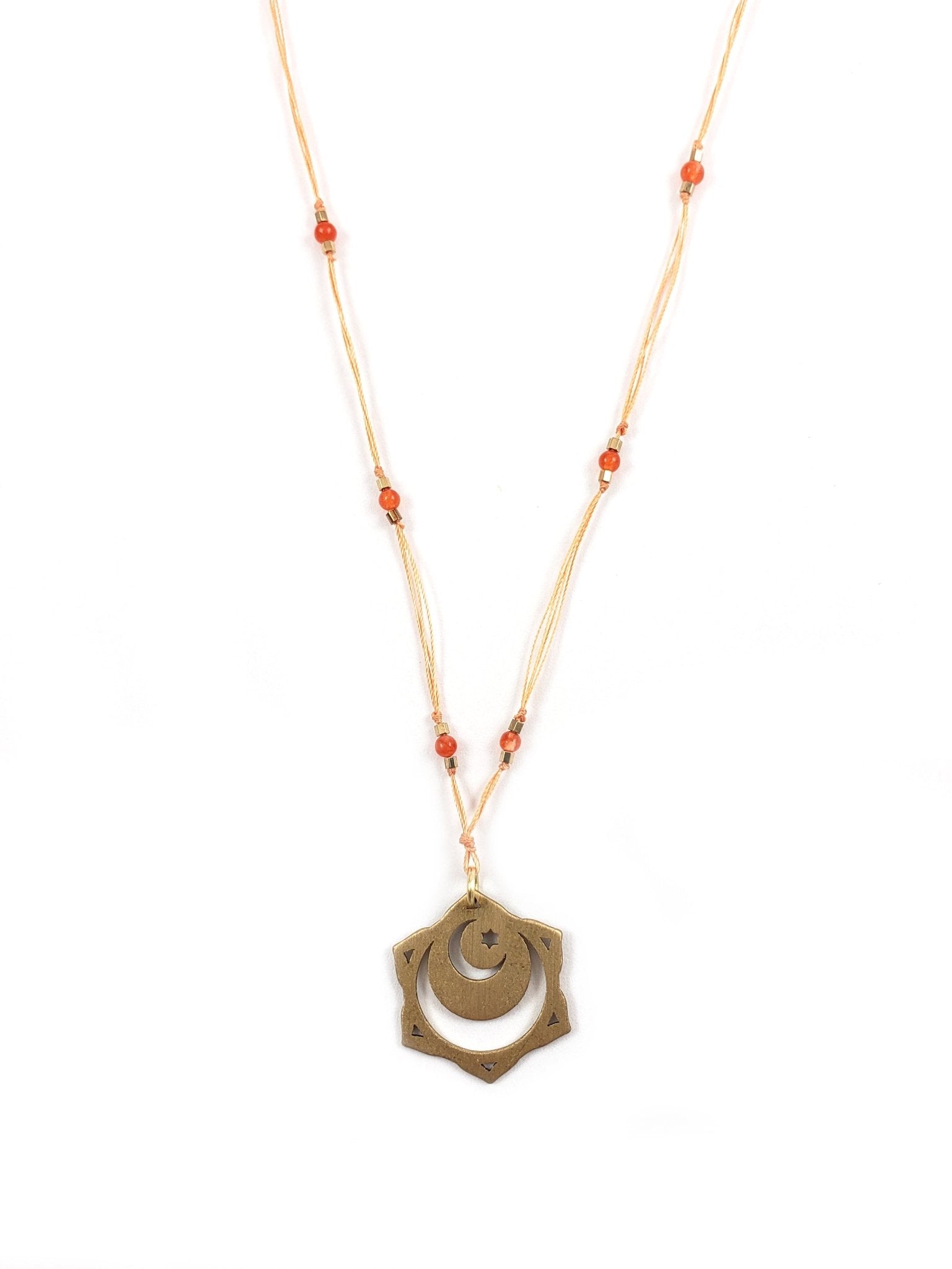 Ariana OST Delicate Chakra Thread Necklace Orange