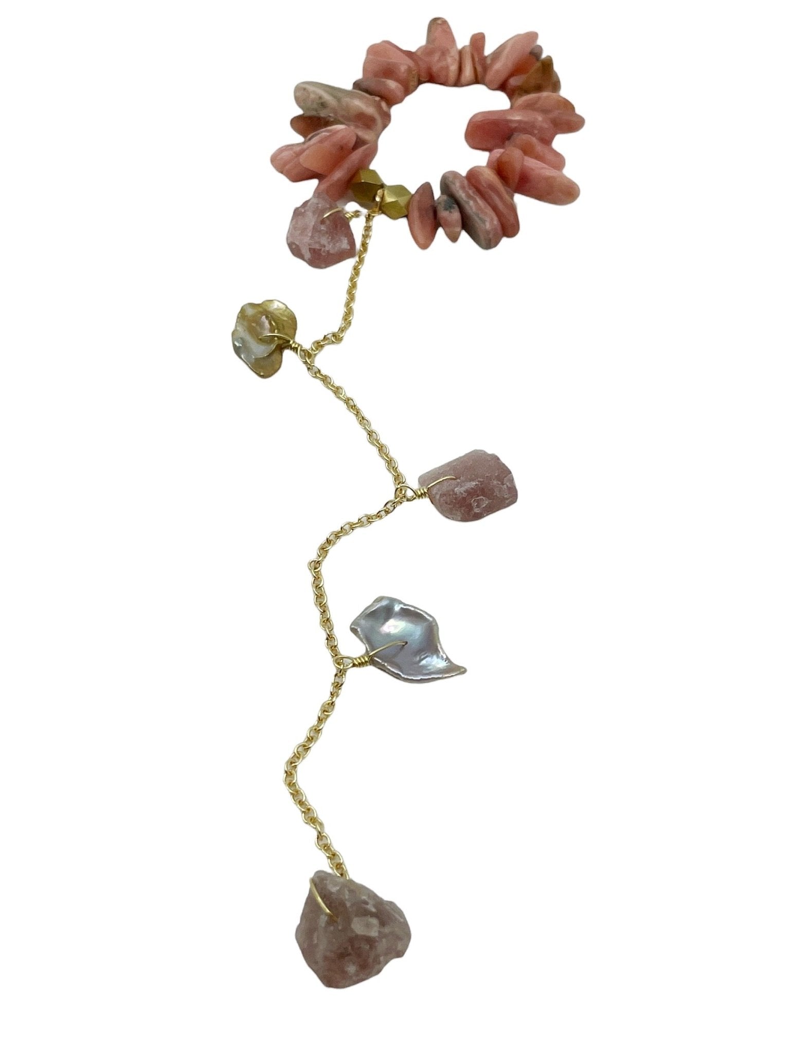 Stretch Gem Dripping Stones Hair Tie | Ariana Ost